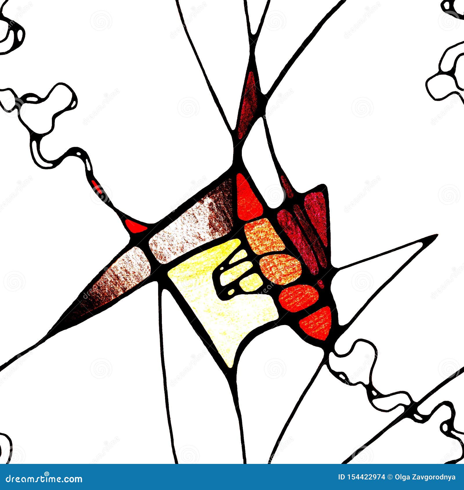 Anticipation Seamless Pattern Stock Illustration - Illustration of ...