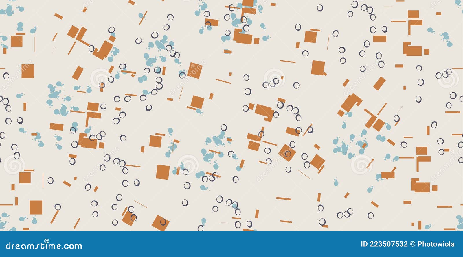 Seamless Abstract Pattern with Different Kinds of Figures and Shapes ...