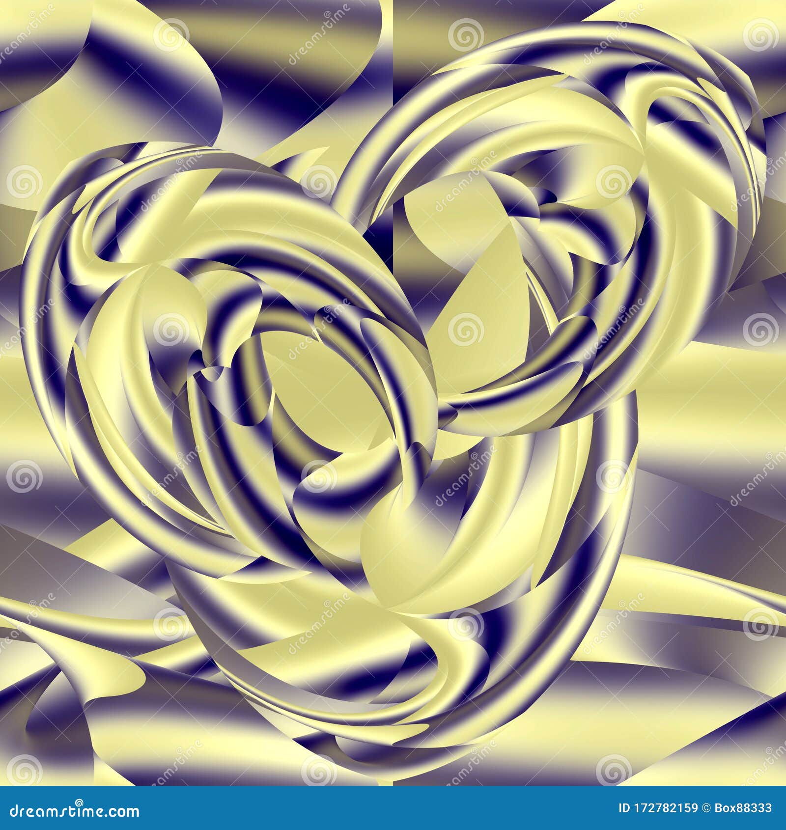 Seamless Abstract Pattern of Elements with a Distortion Effect. Curved ...