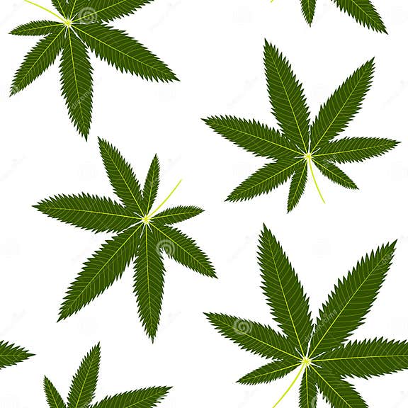Hemp leaf pattern stock vector. Illustration of design - 177330564