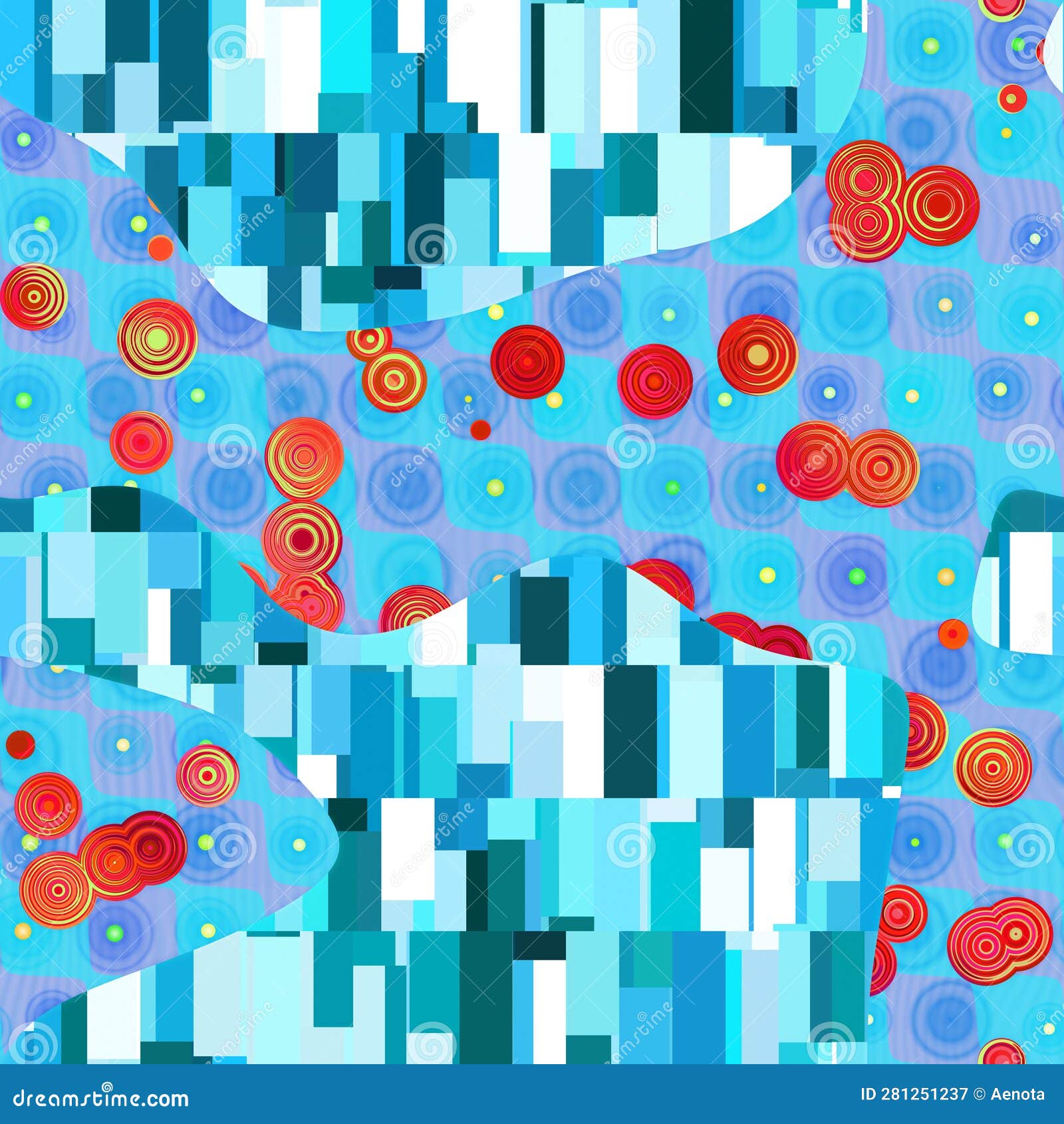 Seamless Abstract Pattern in Gustav Klimt Style Stock Illustration ...