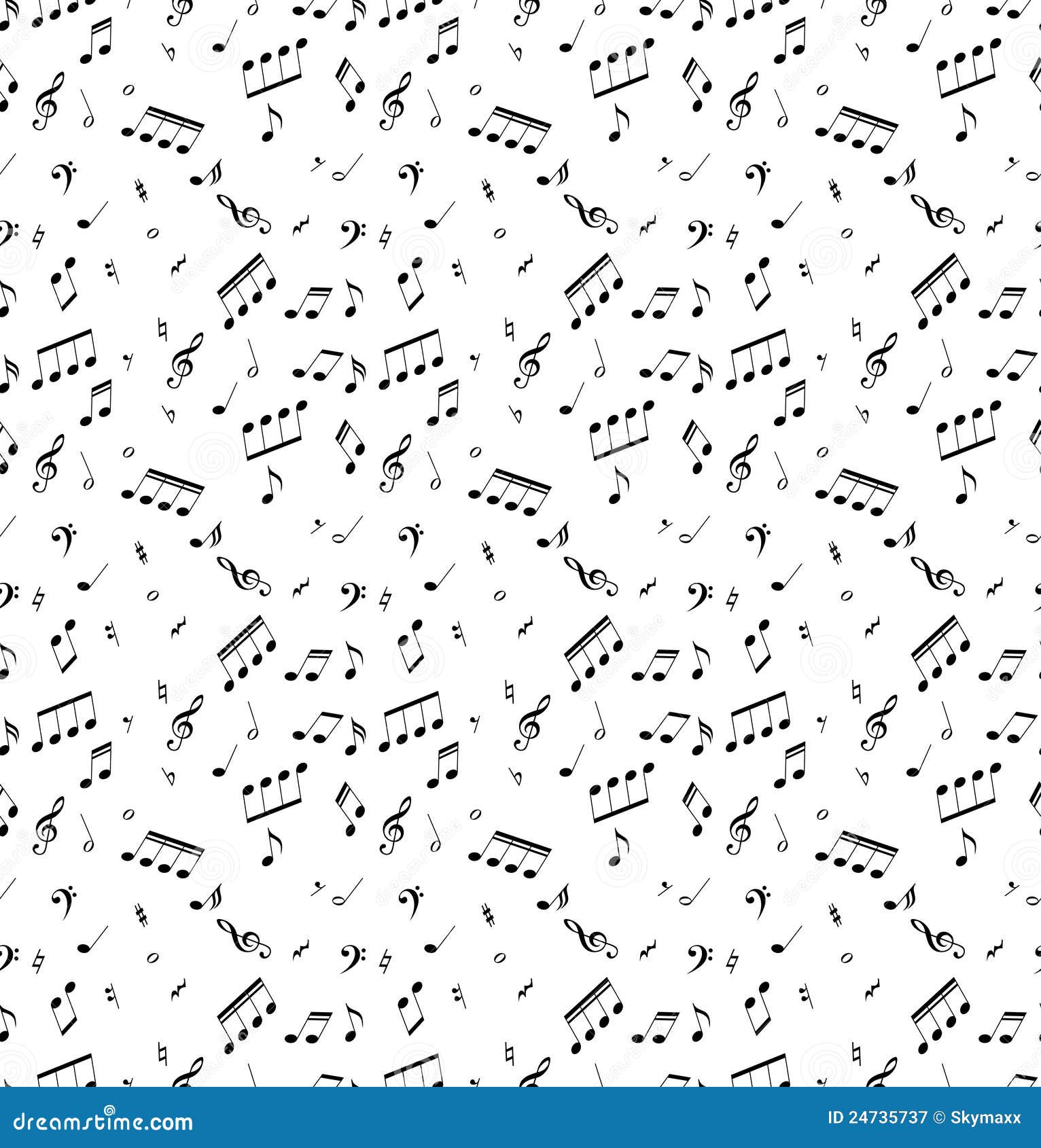 Seamless Abstract Pattern with Music Symbols Stock Vector ...