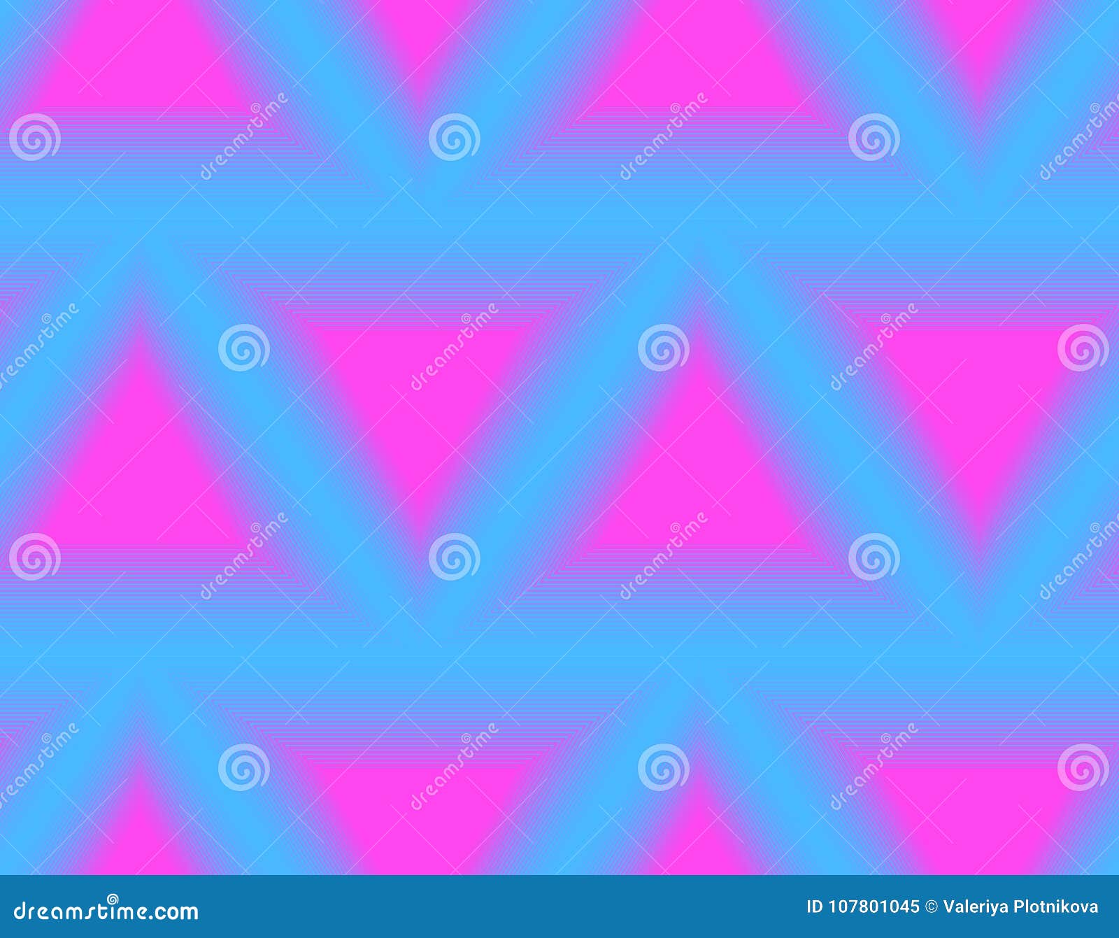 Seamless Abstract Pattern with Neon Triangles. Stock Vector ...