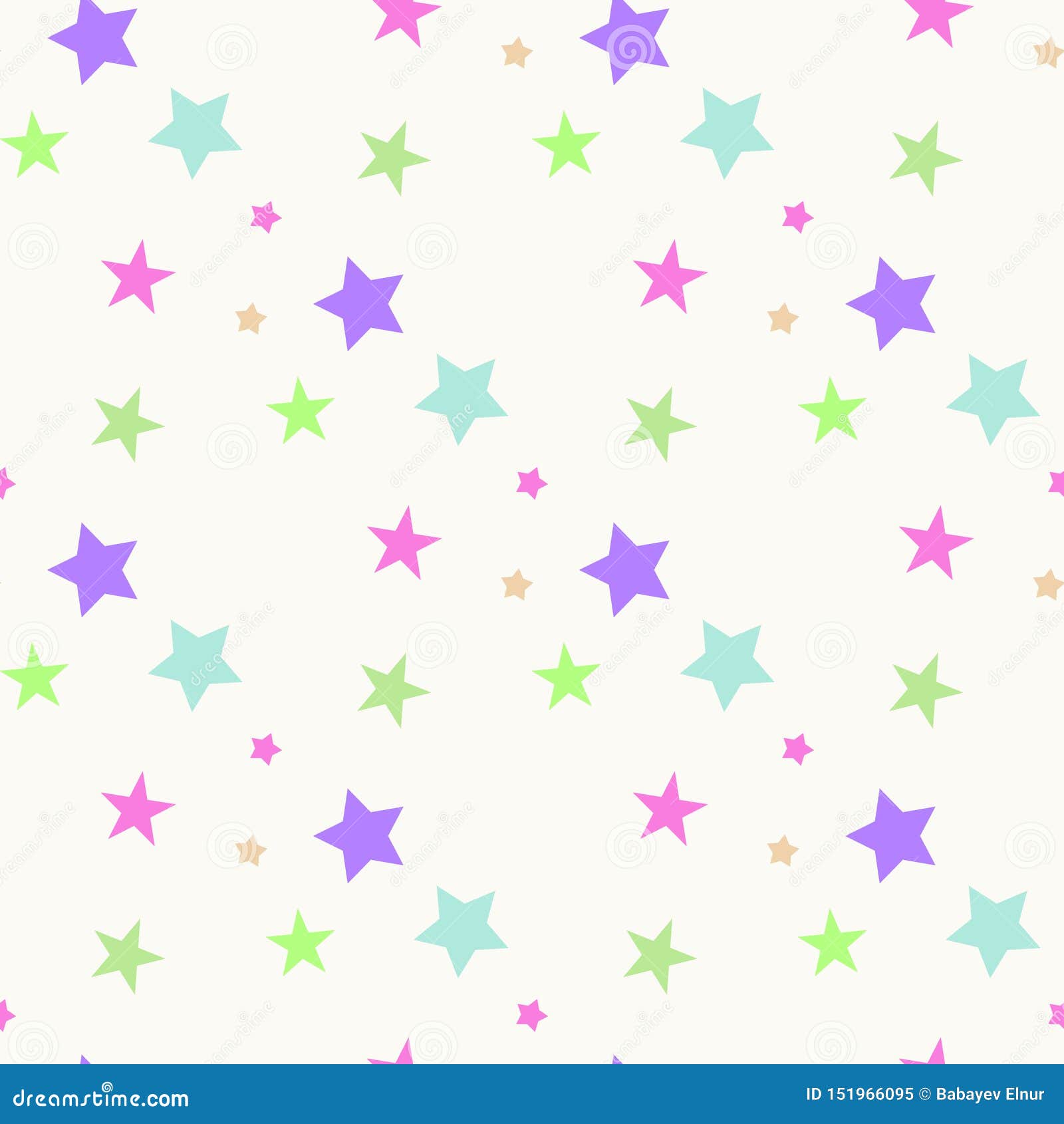 Seamless Abstract Pattern with Pink and Blue Sharp Stars on White ...