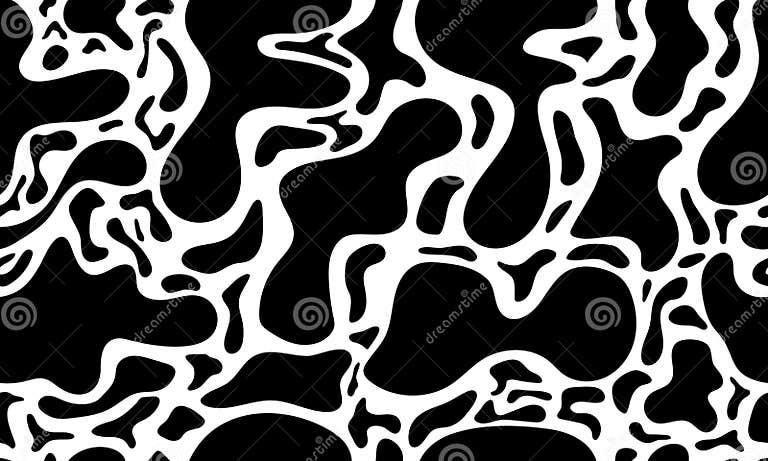Seamless Abstract Pattern of Sinuous Lines. Template for Packaging ...