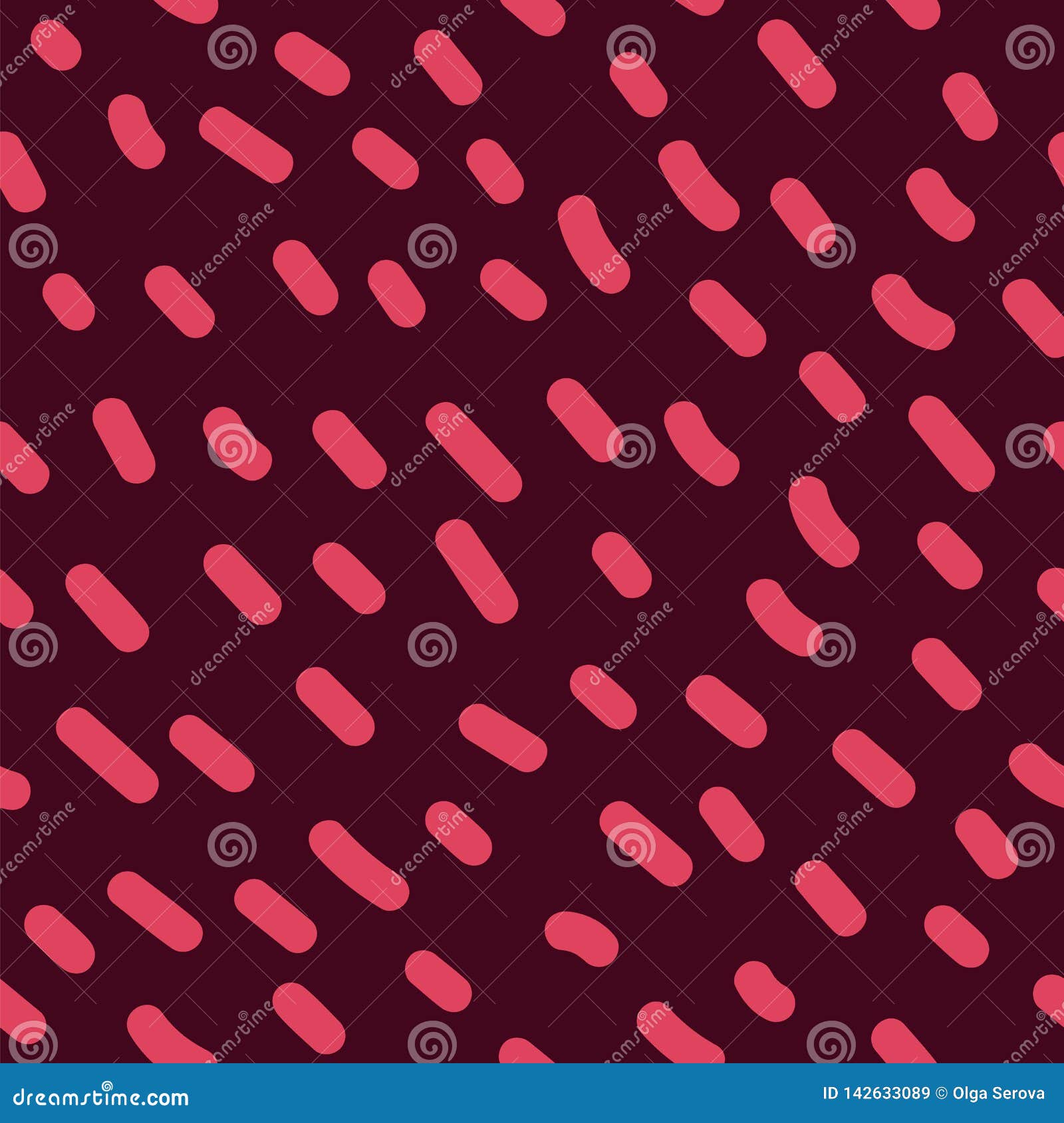 Seamless Abstract Pattern with Small Red Strips Stock Vector ...