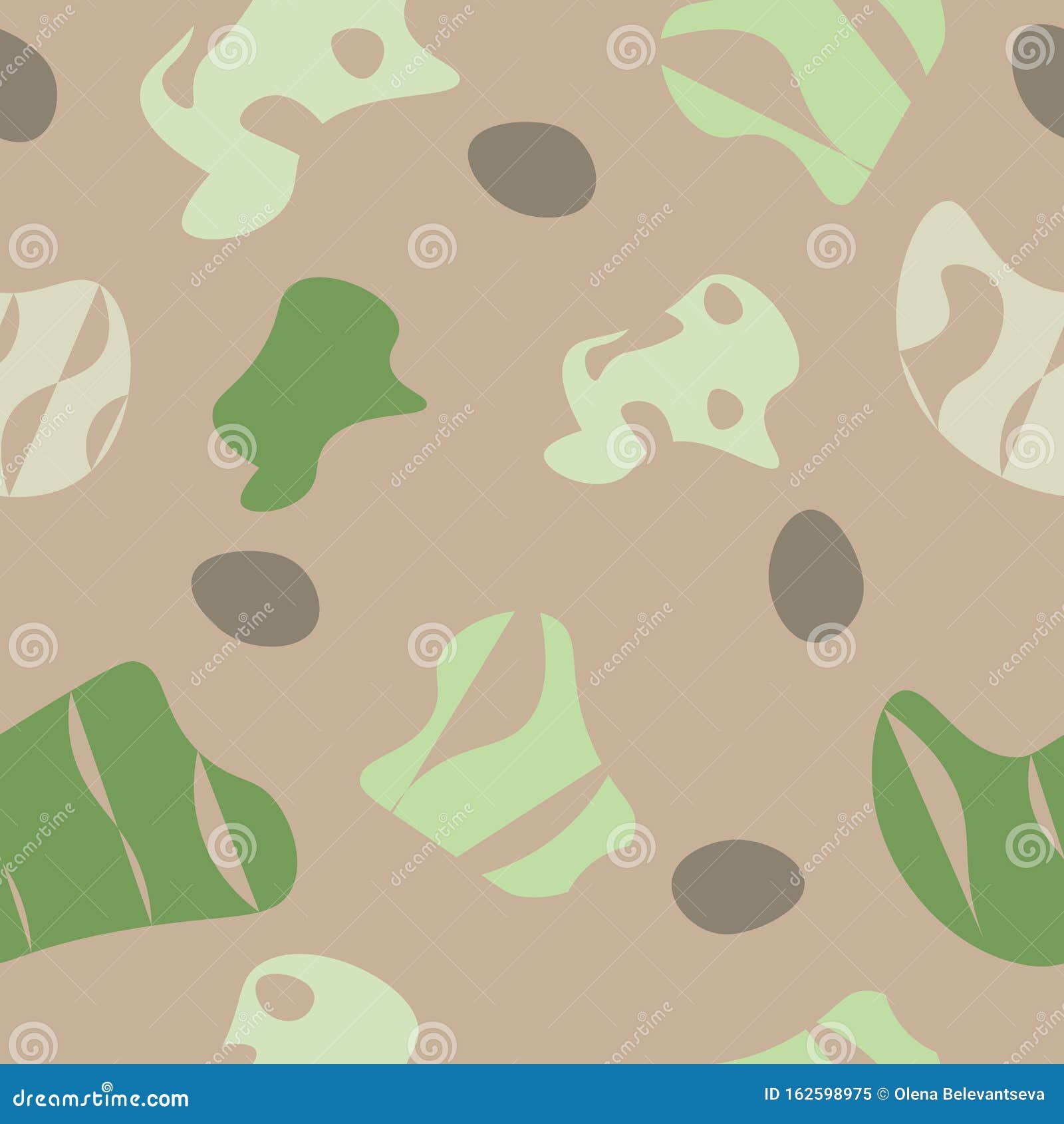 Seamless Abstract Pattern of Spots of Different Colors and Sizes ...