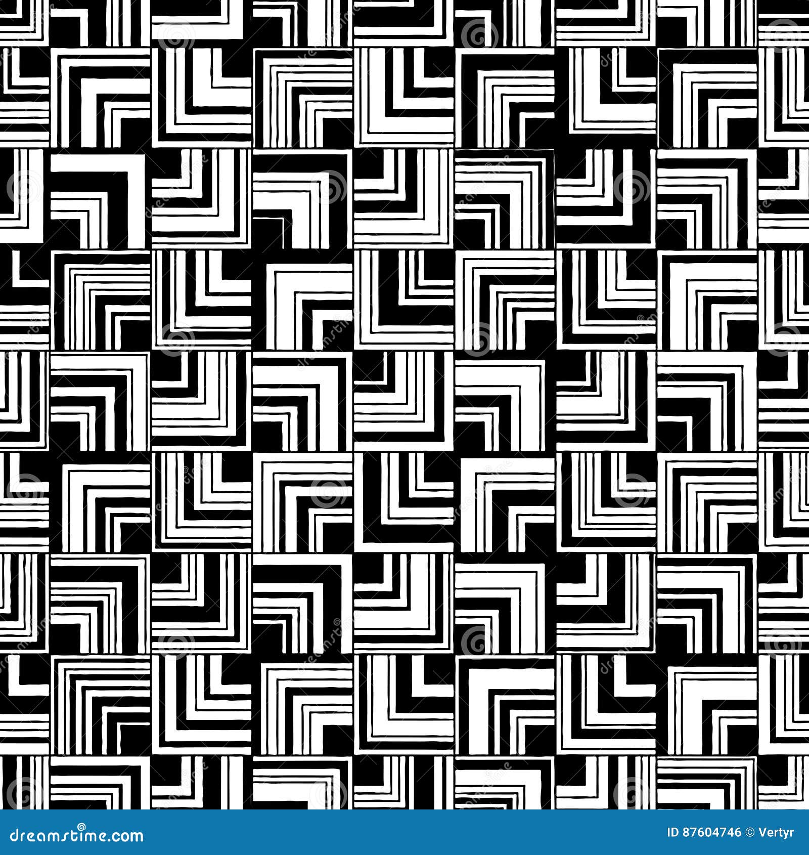 Seamless Abstract Pattern of Square Angle. Stock Vector - Illustration ...