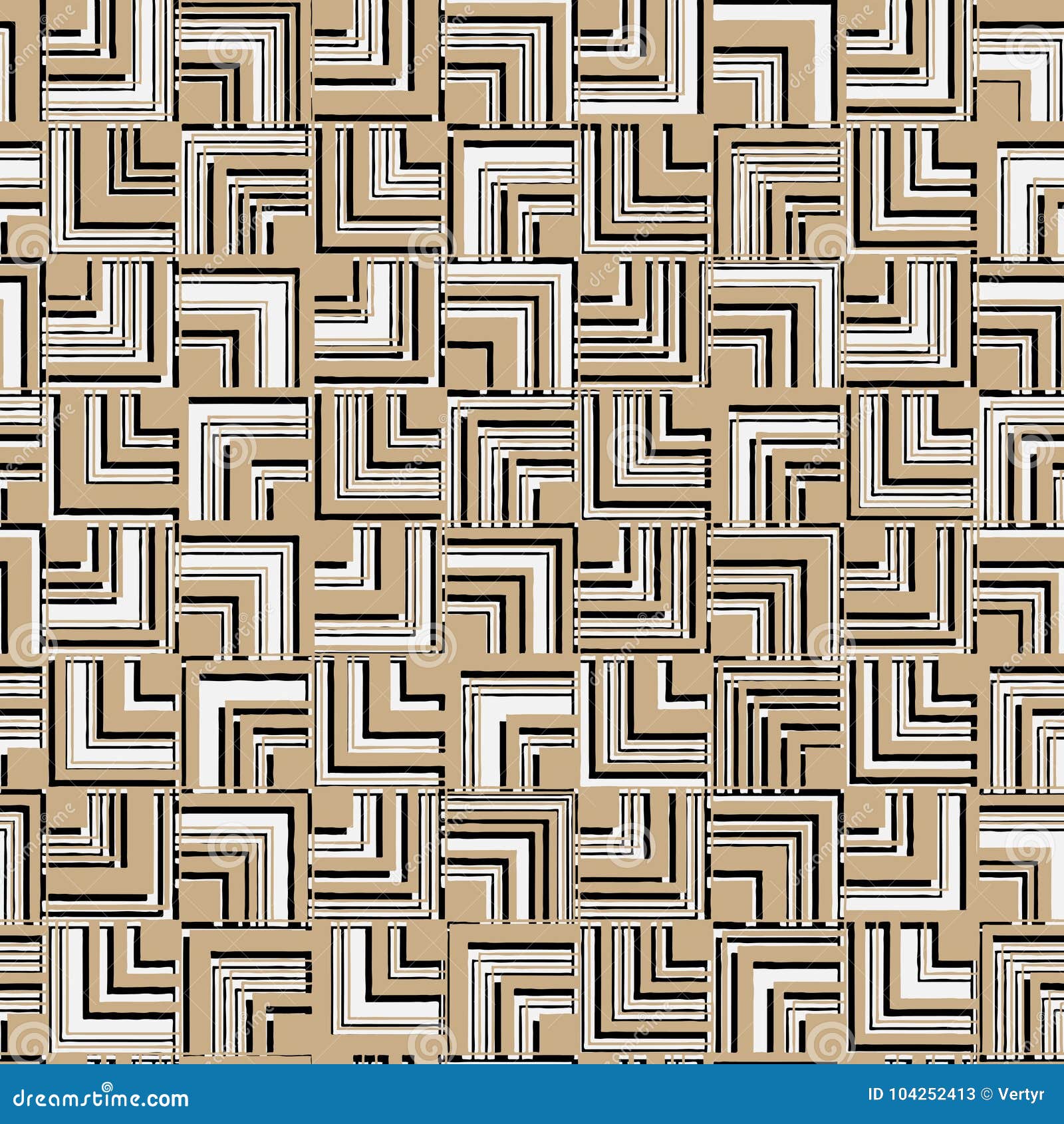 Seamless Abstract Pattern of Square Angle. Stock Vector - Illustration ...