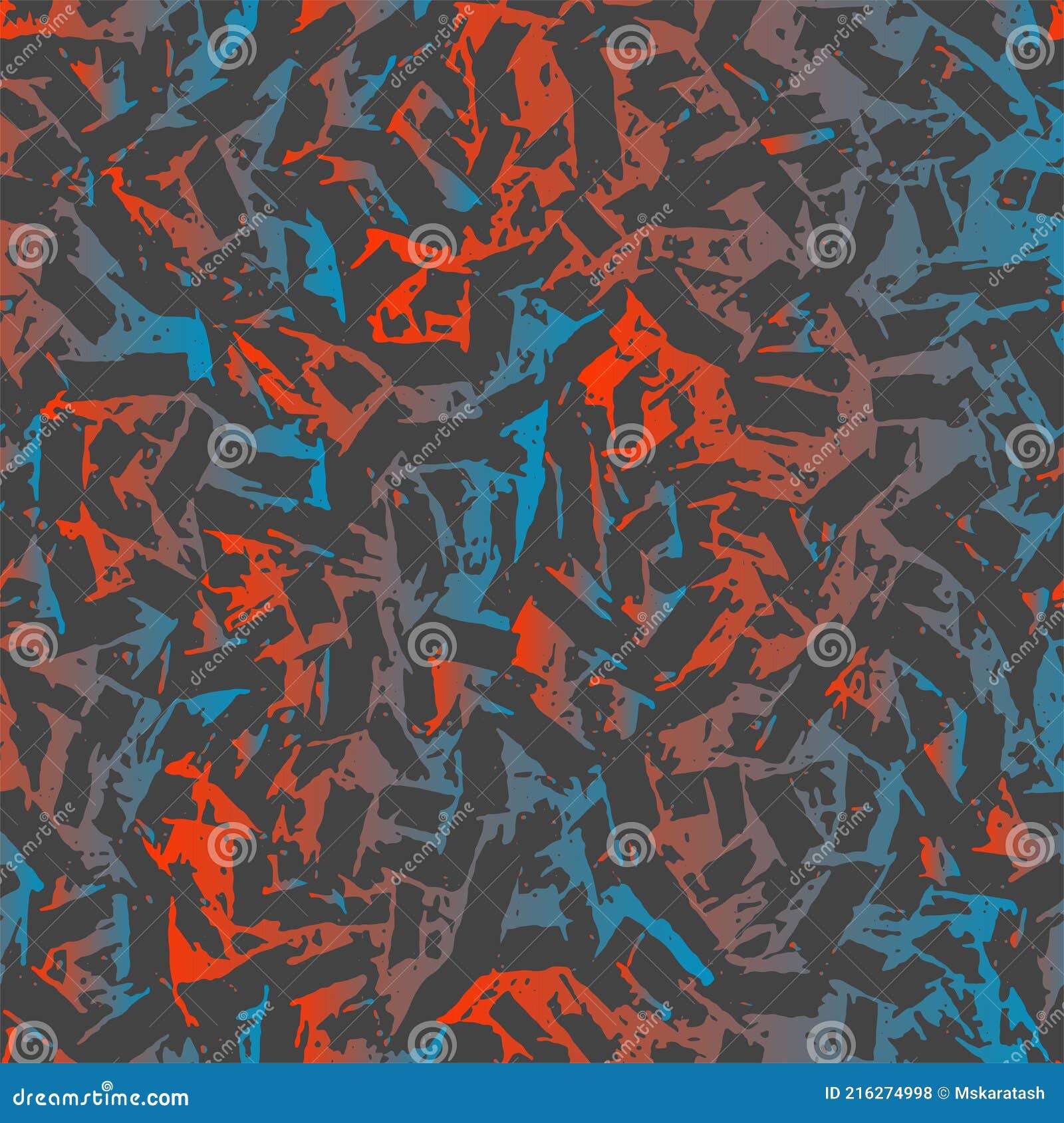 Seamless Abstract Pattern Texture Vector for Decor and Textile. Blue ...