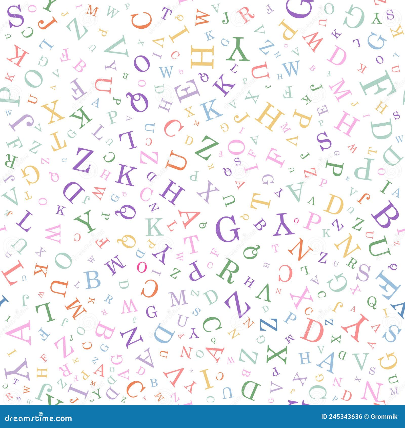 Seamless Abstract Pattern of Their Letters for Texture, Textiles ...