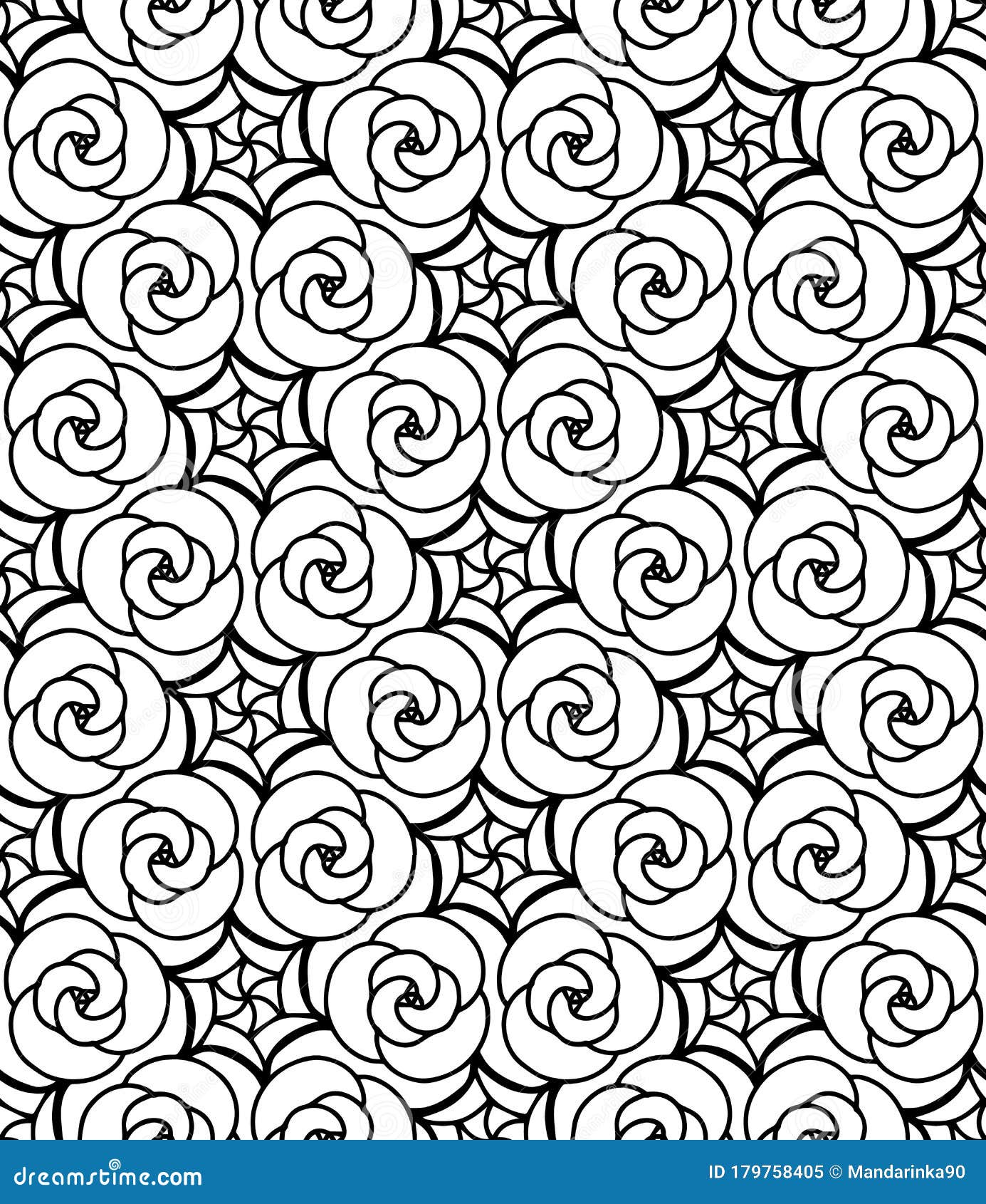 Seamless Abstract Pattern Vector Coloring Book Stock Vector ...