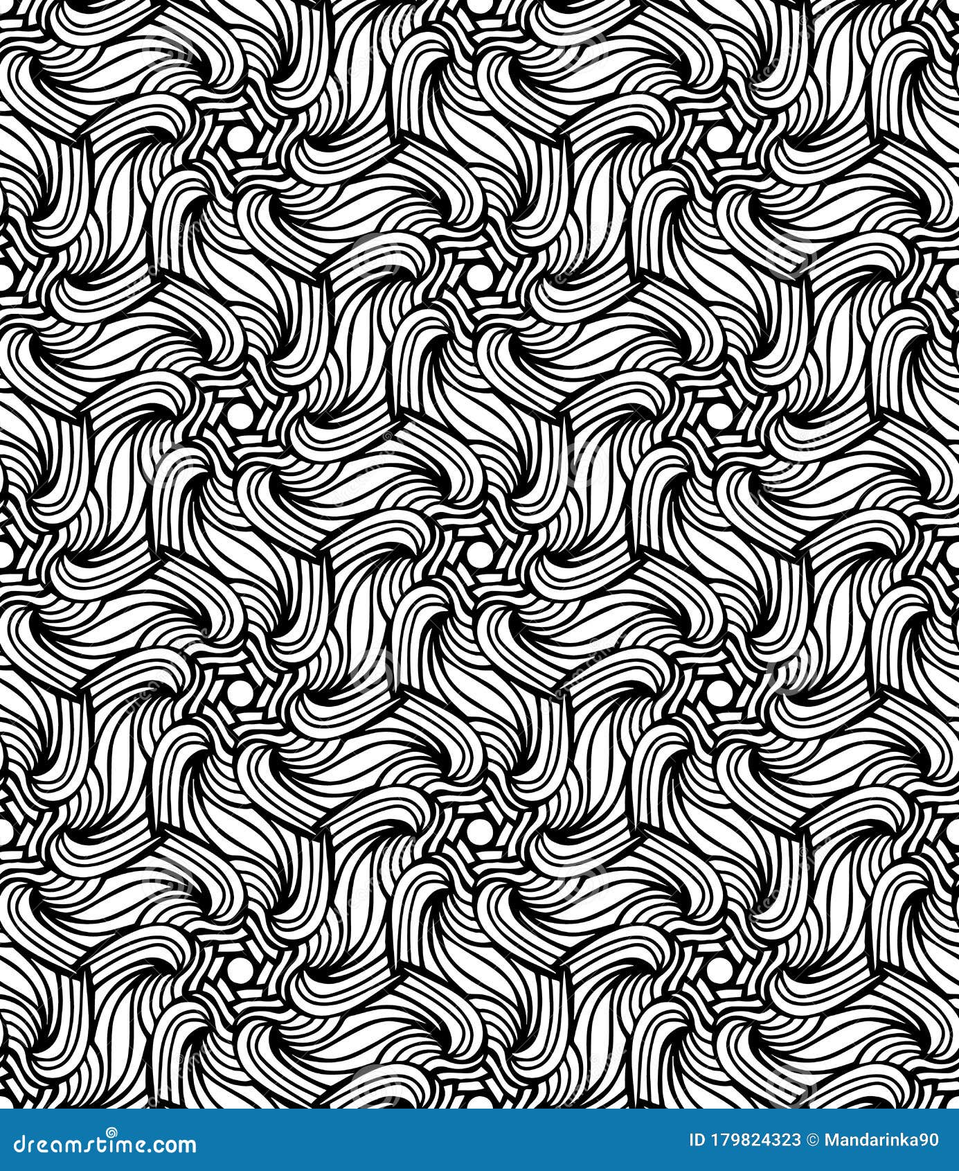 Seamless Abstract Pattern Vector Coloring Book Stock Vector ...