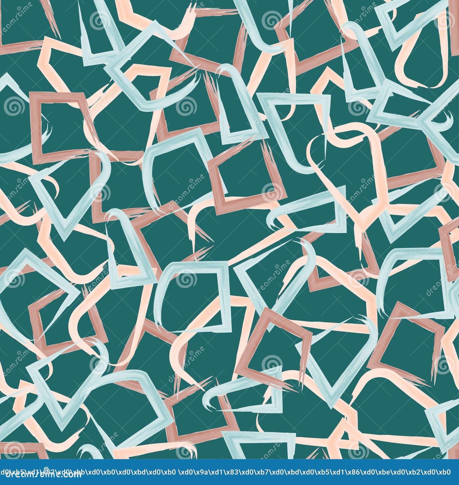 Seamless Abstract Pattern of Watercolor Rectangular Shapes Stock Vector ...