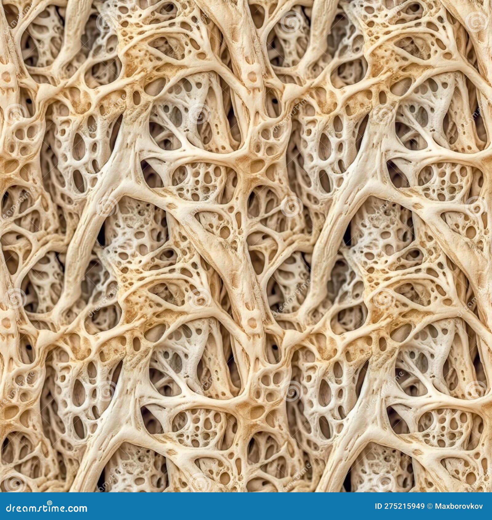 White Bone Sponge Anatomy Structure. AI Generative Illustration Stock ...