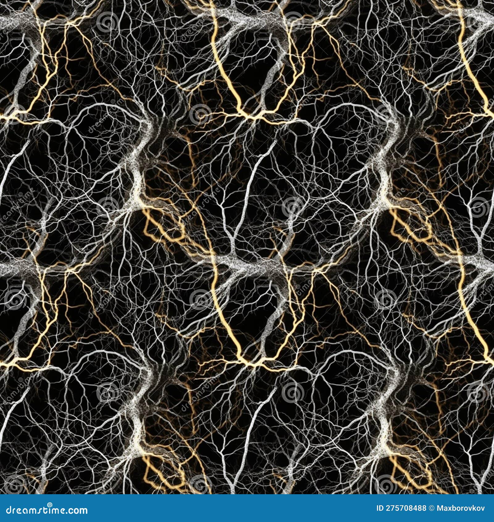 White Roots Big Tree on the Ground Surface Over Black. AI Generative ...