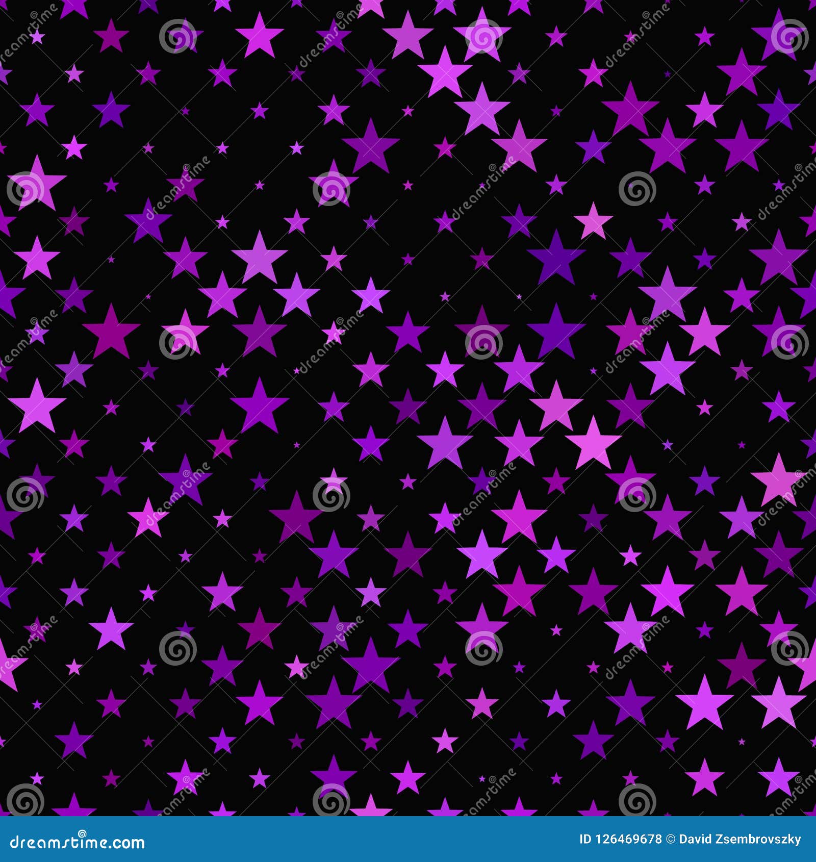 Seamless Abstract Pentagram Star Pattern - Vector Background Design ...