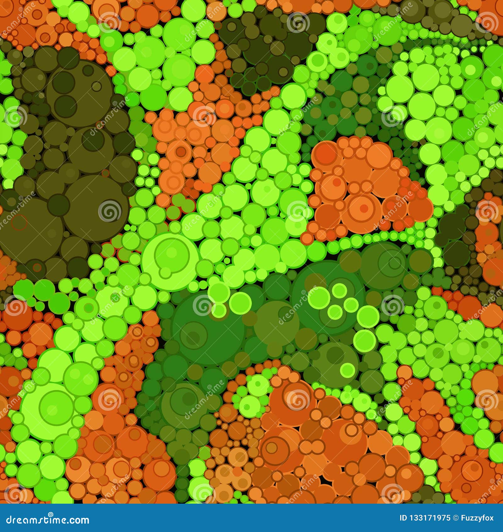 Seamless Abstract Pointillism Circles Geometric Pattern Stock ...