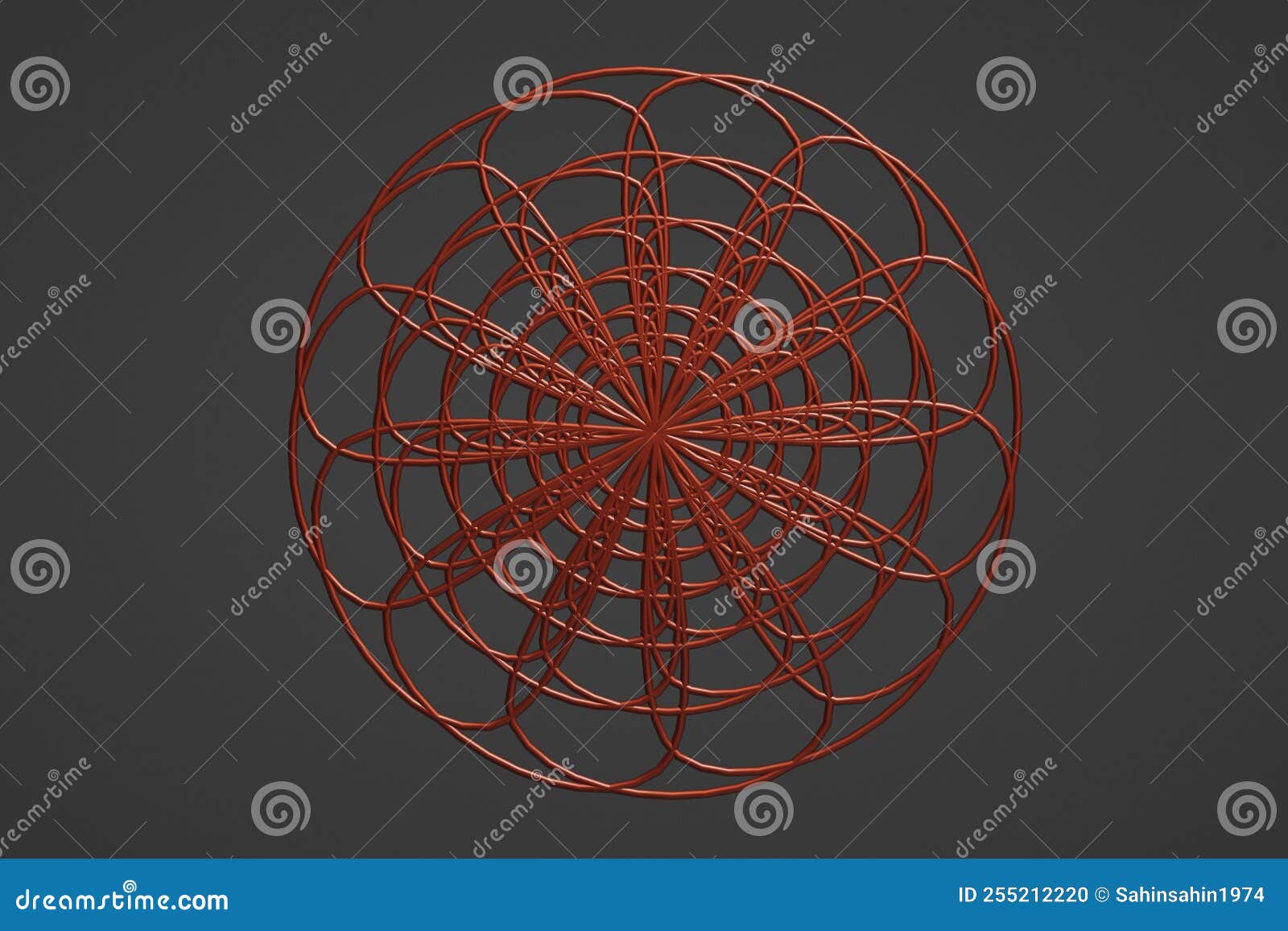 Seamless Abstract Red Color Round Pattern Texture, Ornament Background ...