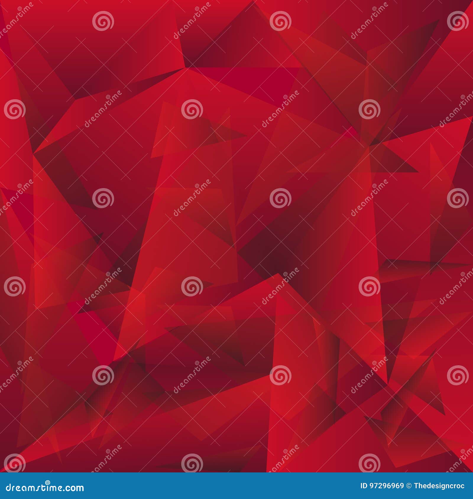 Seamless Abstract Red Triangle Pattern Vector Stock Vector ...