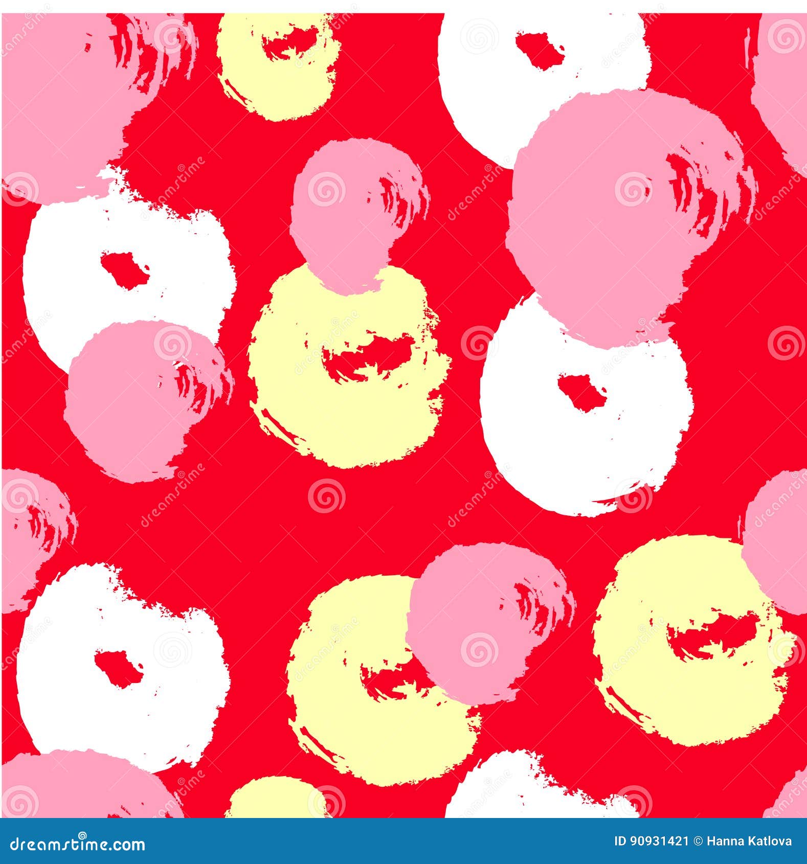 . Seamless Abstract Repeating Background.Hand Painted Brush Strokes ...