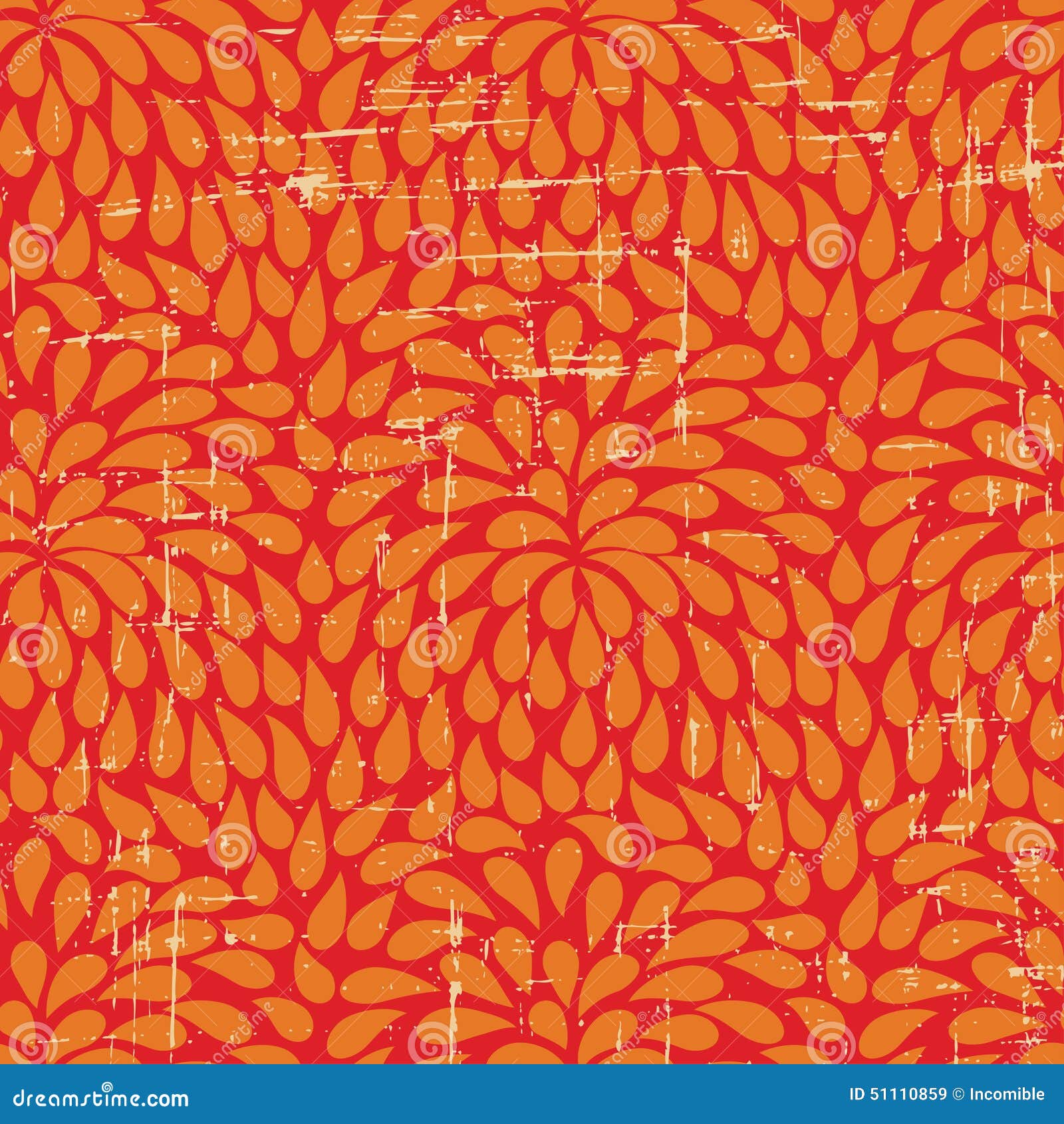 Seamless Abstract Retro Drops Pattern Stock Vector - Illustration of ...