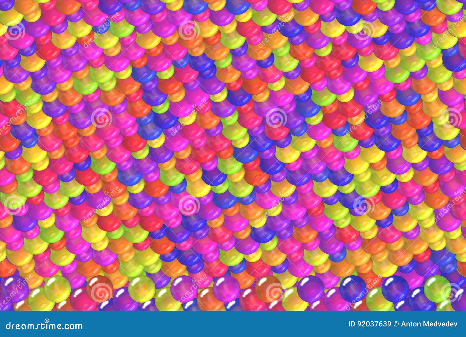 Seamless Abstract Ruby Spheres and Bubbles Plating Background Stock ...