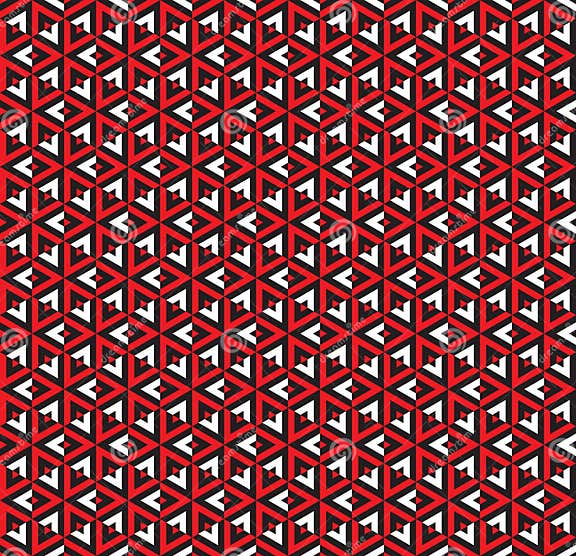 Seamless Abstract Sacred Geometry Triangle Pattern Stock Vector ...