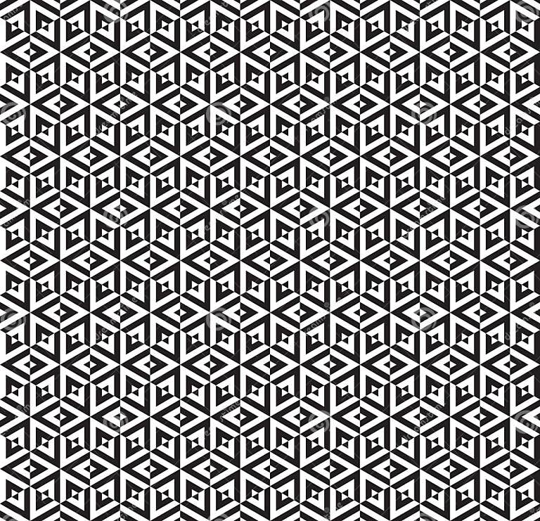 Seamless Abstract Sacred Geometry Triangle Pattern Stock Vector ...