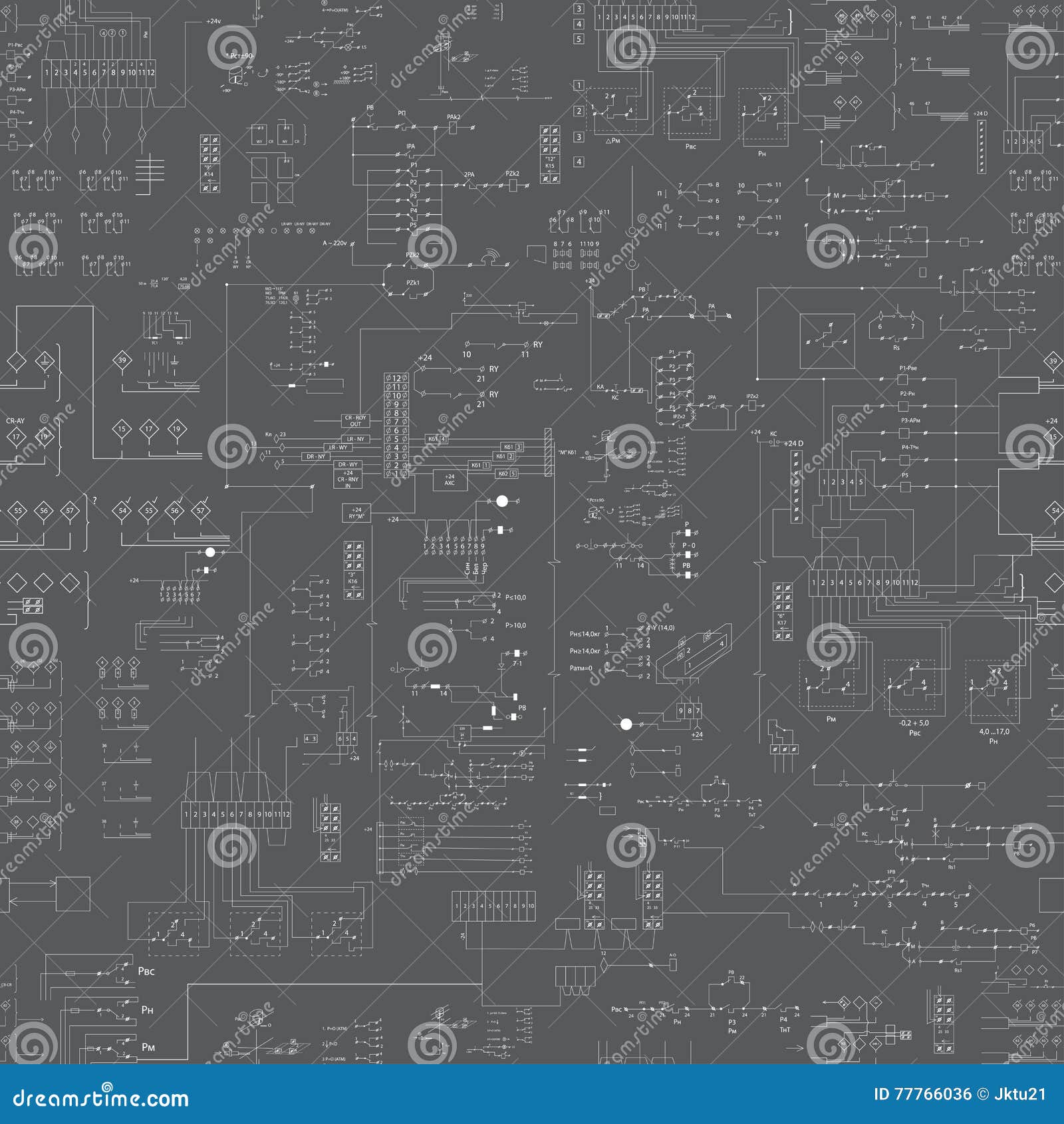 Seamless Abstract Scheme Pattern Stock Vector - Illustration of ...