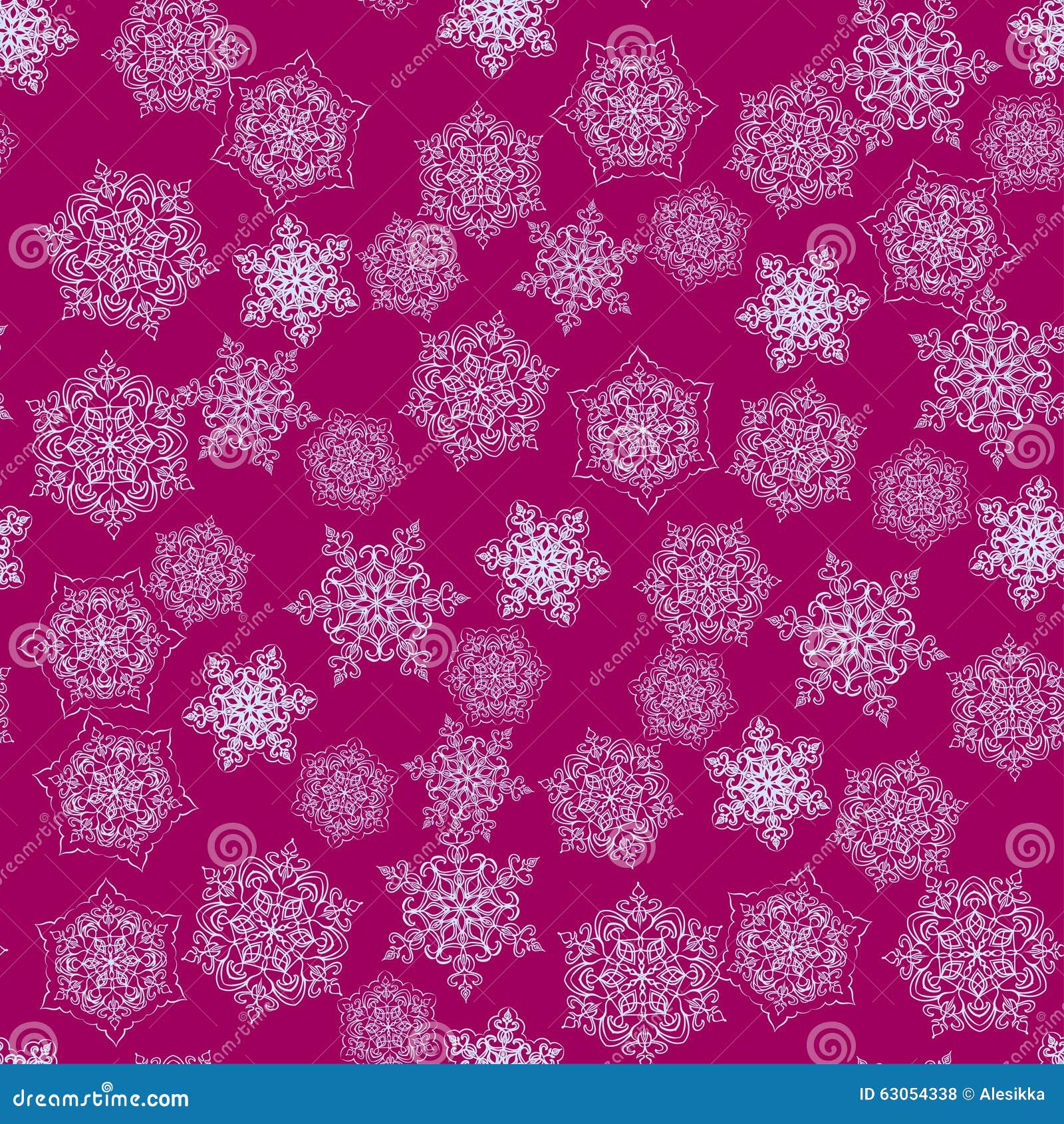 Seamless Abstract Snow Flakes Background Stock Vector - Illustration of ...