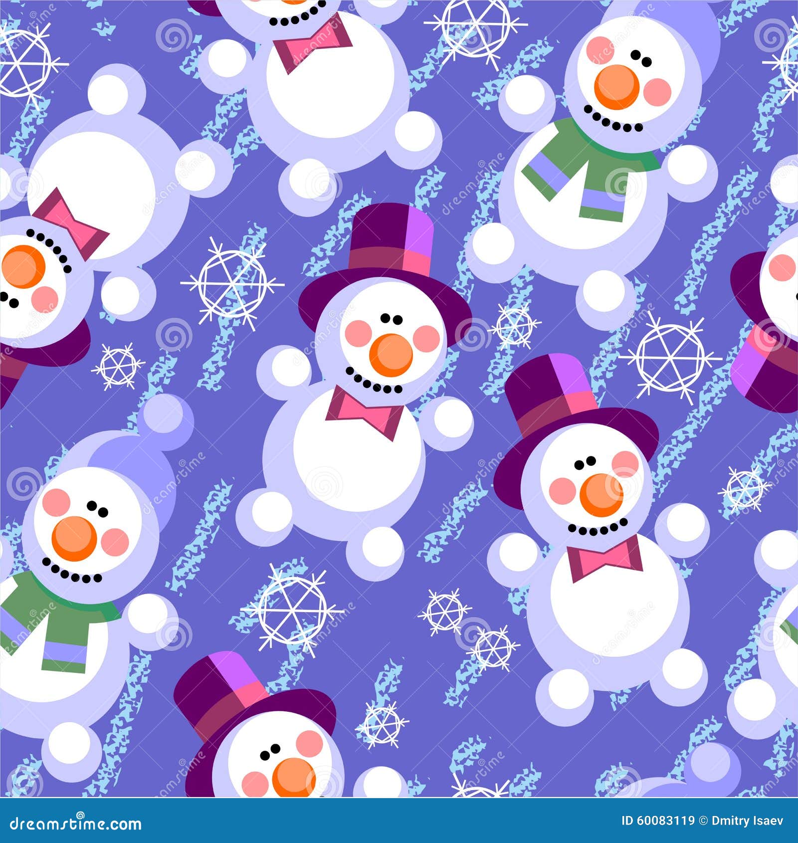 Seamless Abstract Snowman Grunge Texture 536 Stock Vector ...