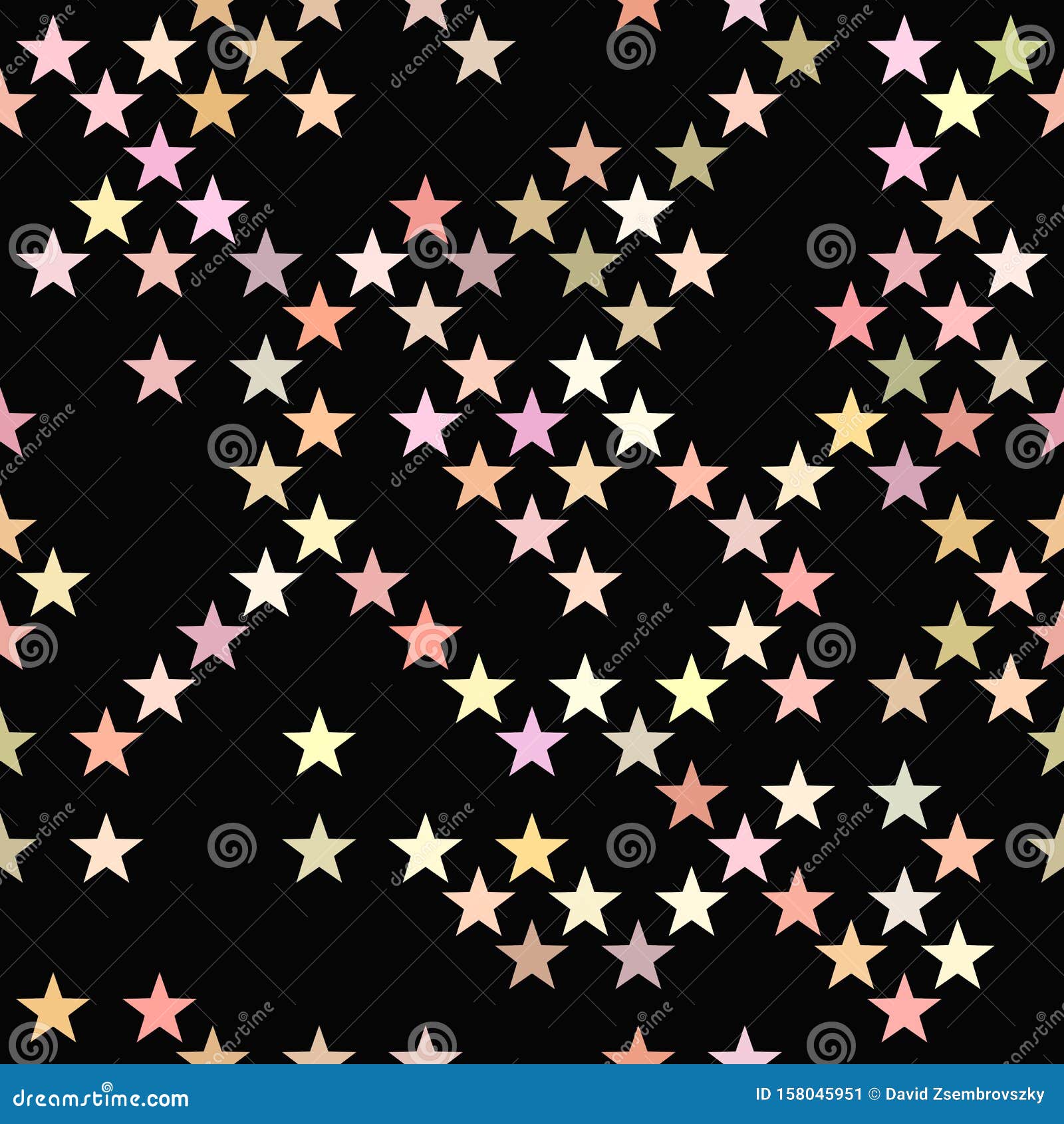 Seamless Abstract Star Pattern - Vector Background Stock Vector ...