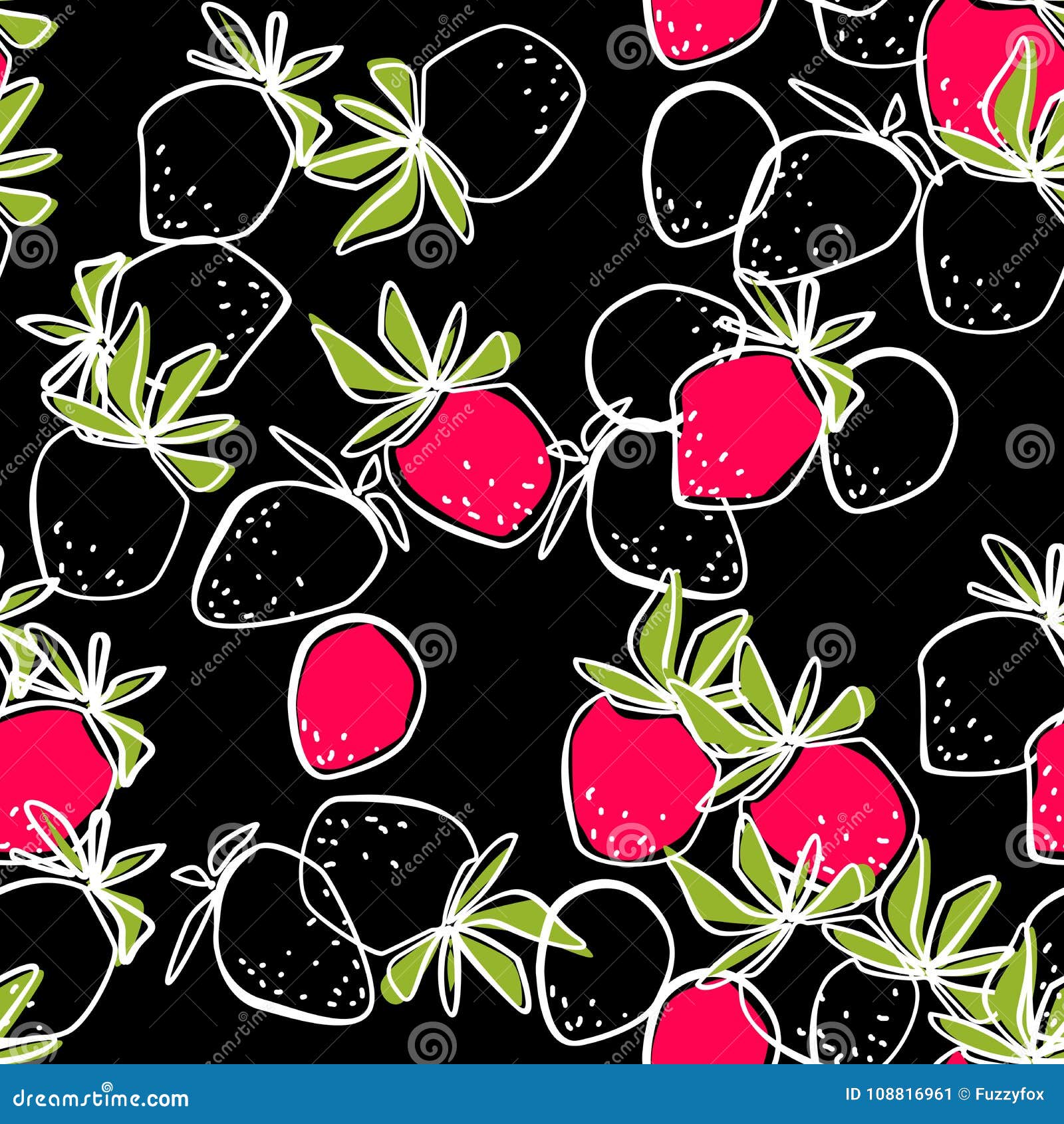 Abstract Strawberry Texture. Seamless Pattern. Vector Illustration ...