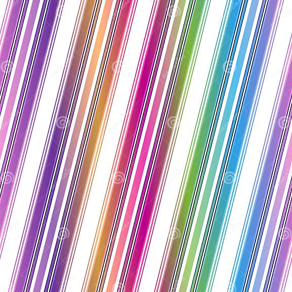Seamless Abstract Striped Rainbow Vector Pattern Stock Vector ...