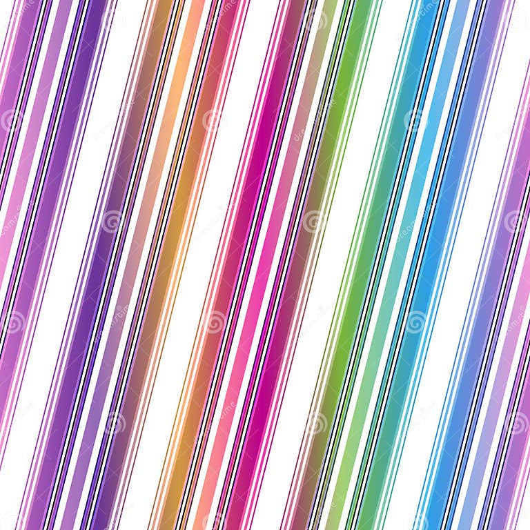 Seamless Abstract Striped Rainbow Vector Pattern Stock Vector ...