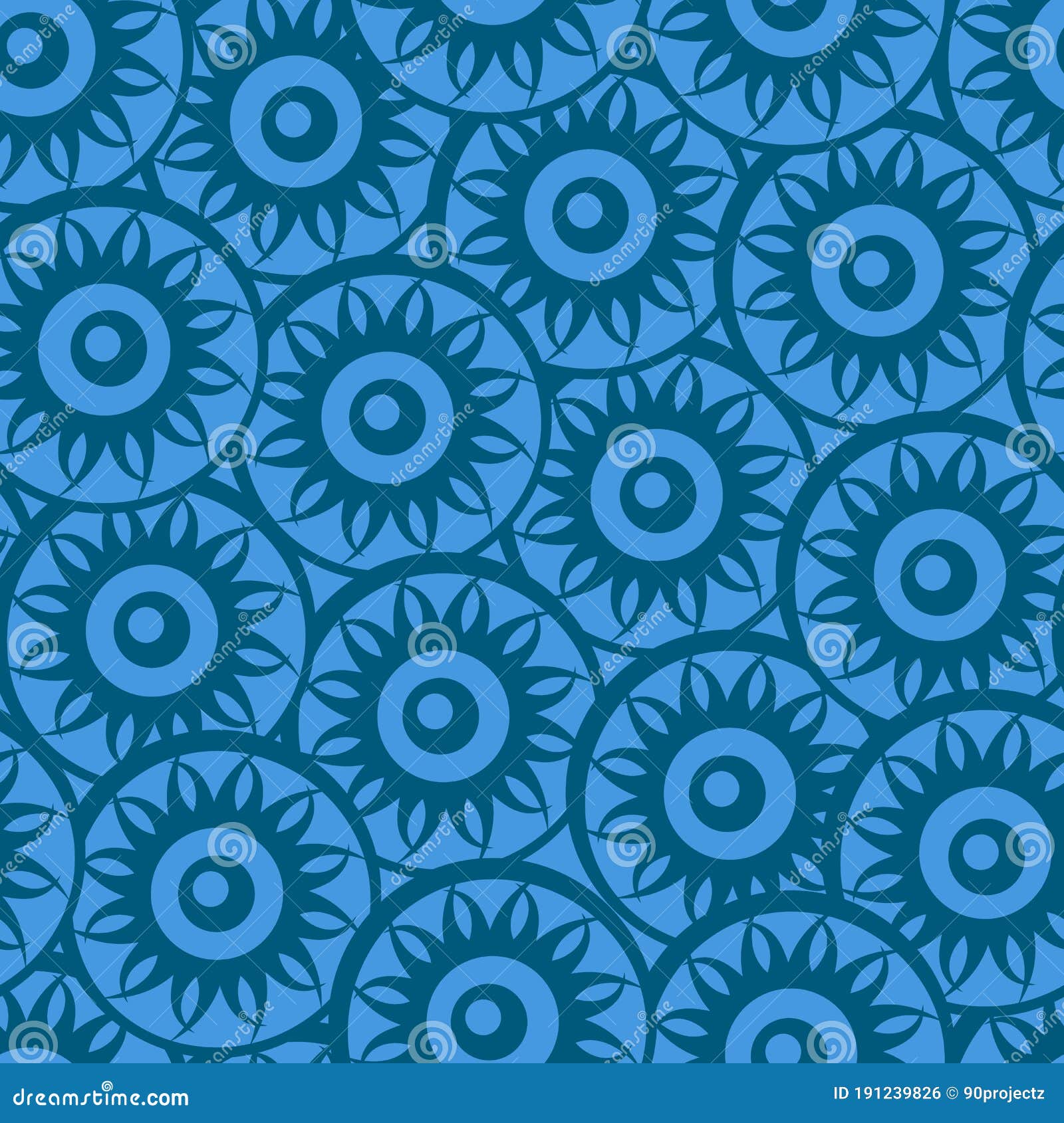 Seamless Abstract Sun Pattern, Ethnic Pattern, Vector Illustration EPS ...