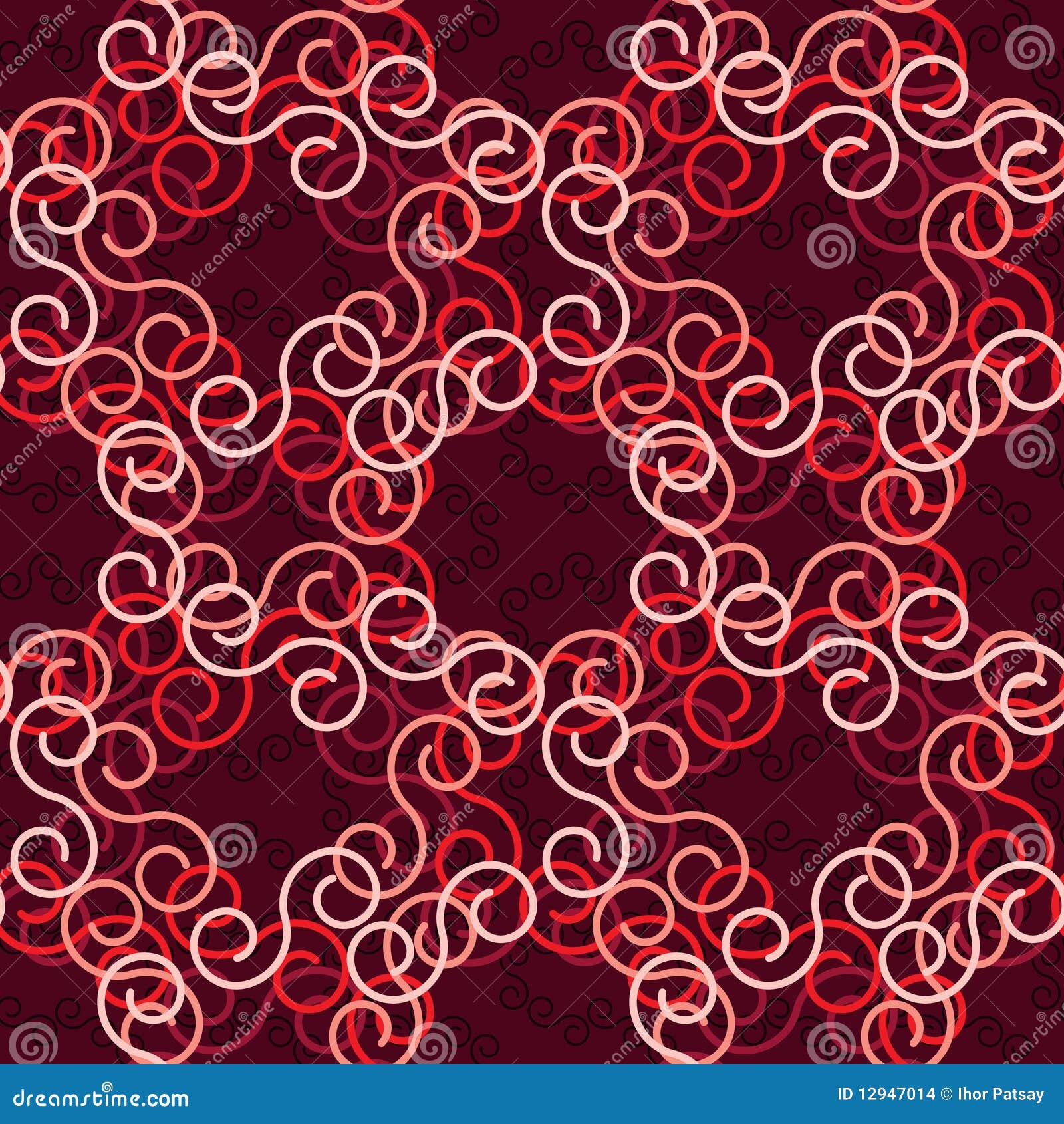 Seamless Abstract Swirl Pattern Stock Vector - Illustration of pattern ...