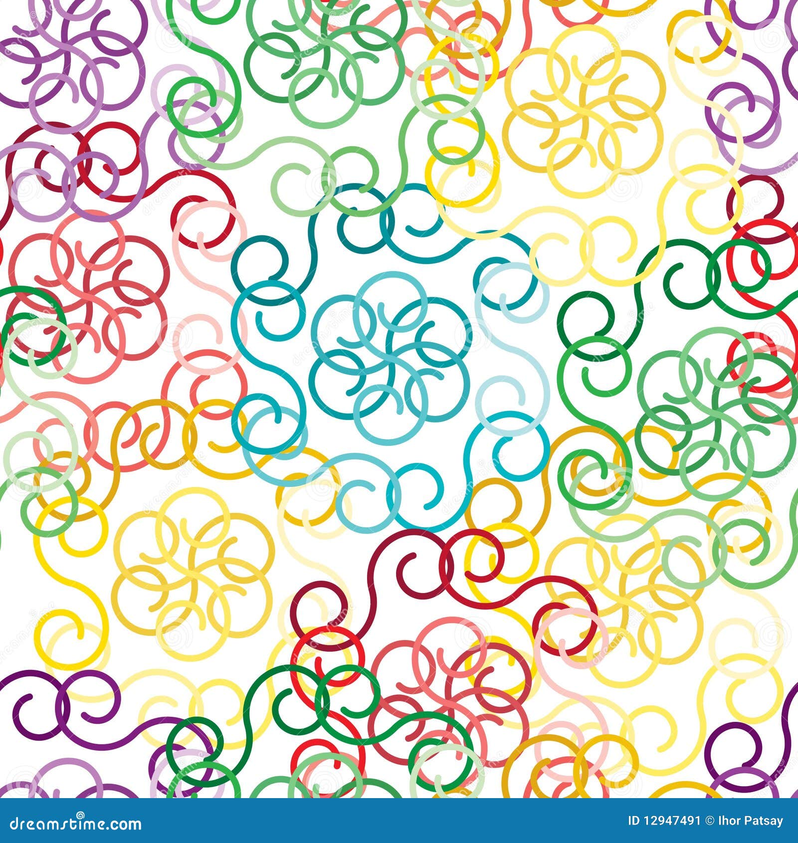 Seamless Abstract Swirl Pattern Stock Vector - Illustration of brown ...