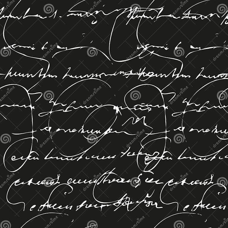 Seamless Abstract Text Pattern. Stock Vector - Illustration of texture ...