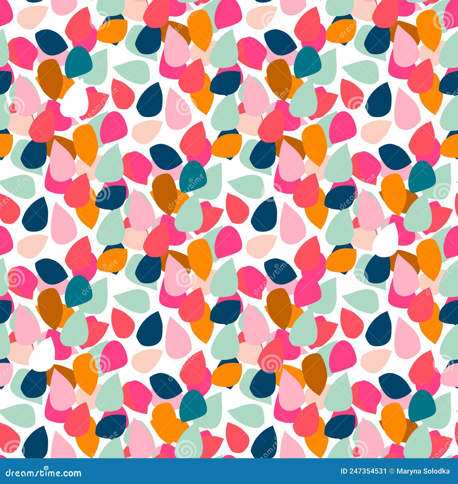 Seamless Abstract Texture. Geometric Pattern with Colourful Shapes ...