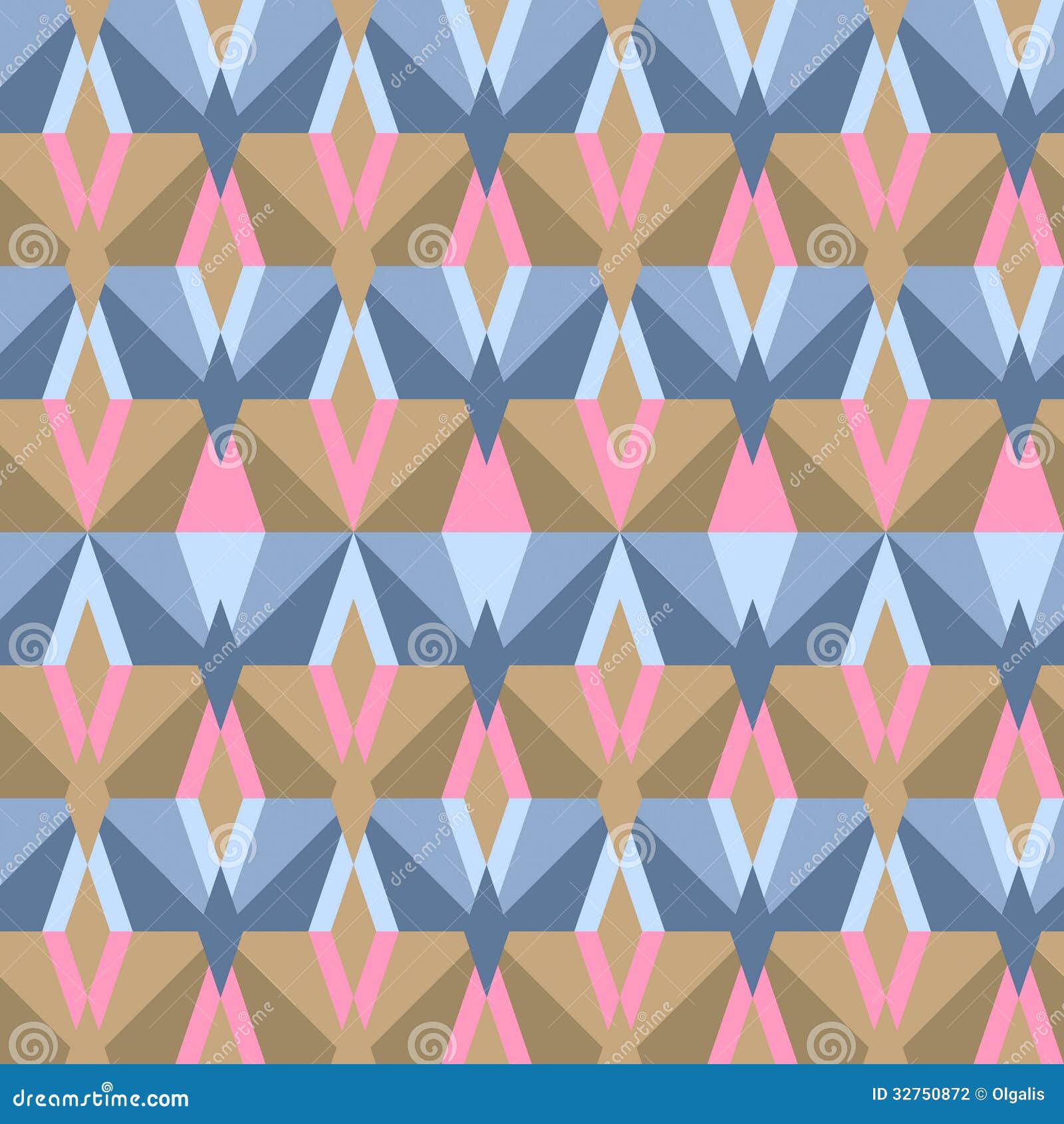 Seamless Abstract Triangle Pattern Stock Illustration - Illustration of ...