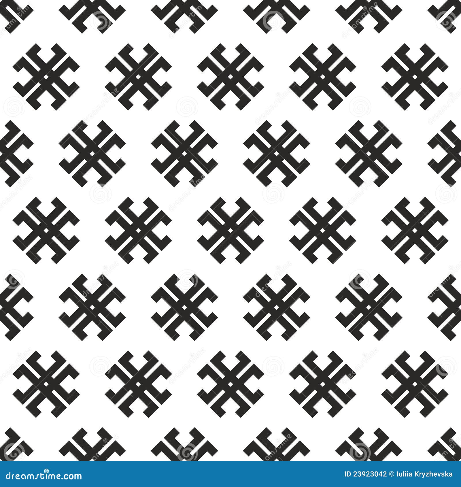 Seamless Abstract Tribal Cross Texture Stock Vector - Illustration of ...