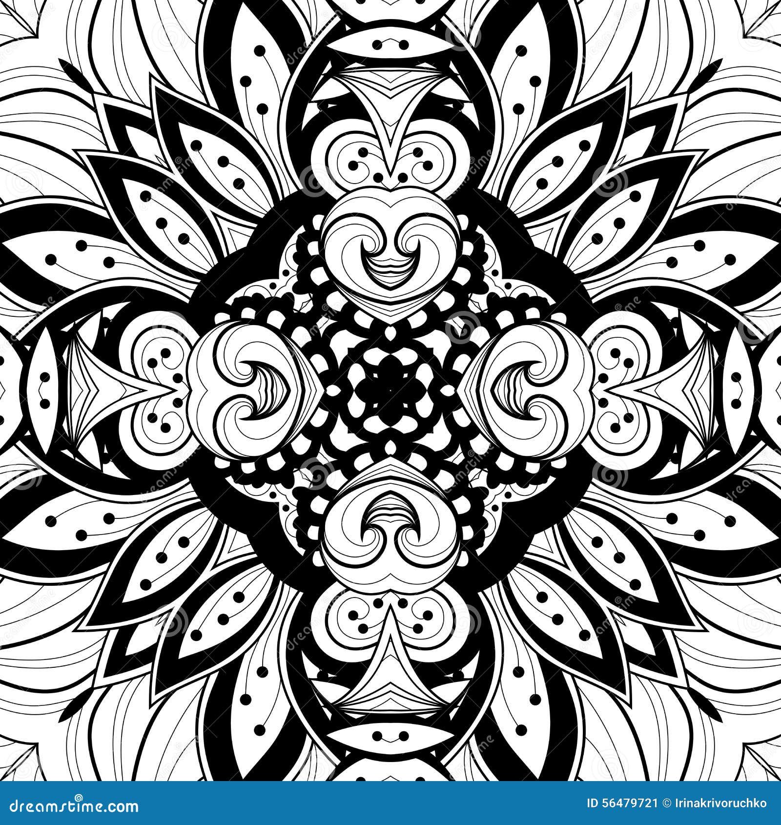Seamless Abstract Tribal Pattern (Vector) Stock Vector - Illustration ...