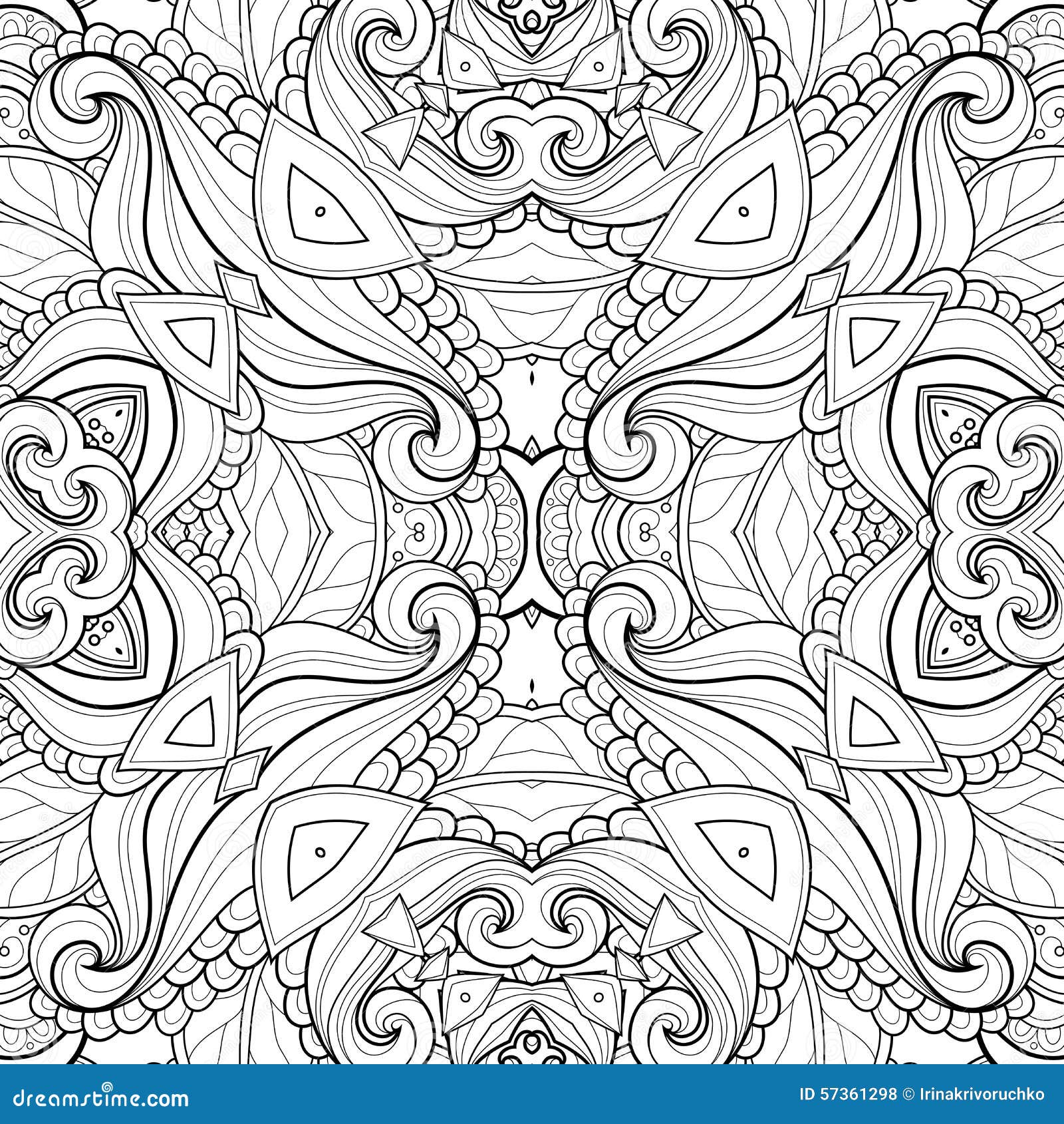 Seamless Abstract Tribal Pattern (Vector) Stock Vector - Illustration ...