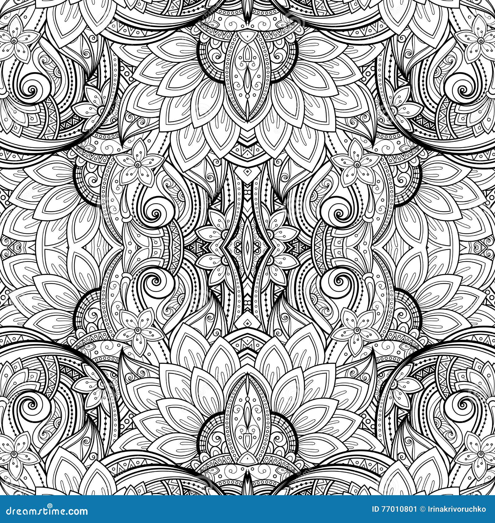 Seamless Abstract Tribal Pattern (Vector) Stock Vector - Illustration ...