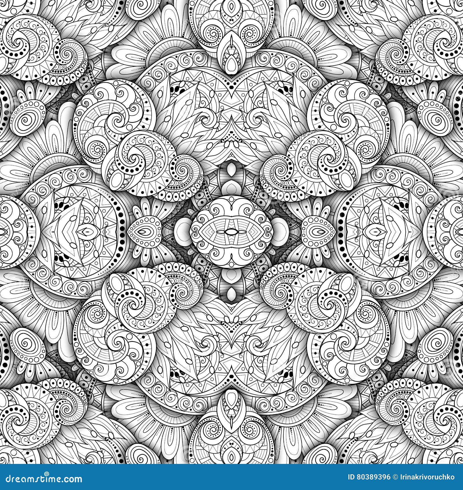 Seamless Abstract Tribal Pattern Vector Stock Vector - Illustration of ...