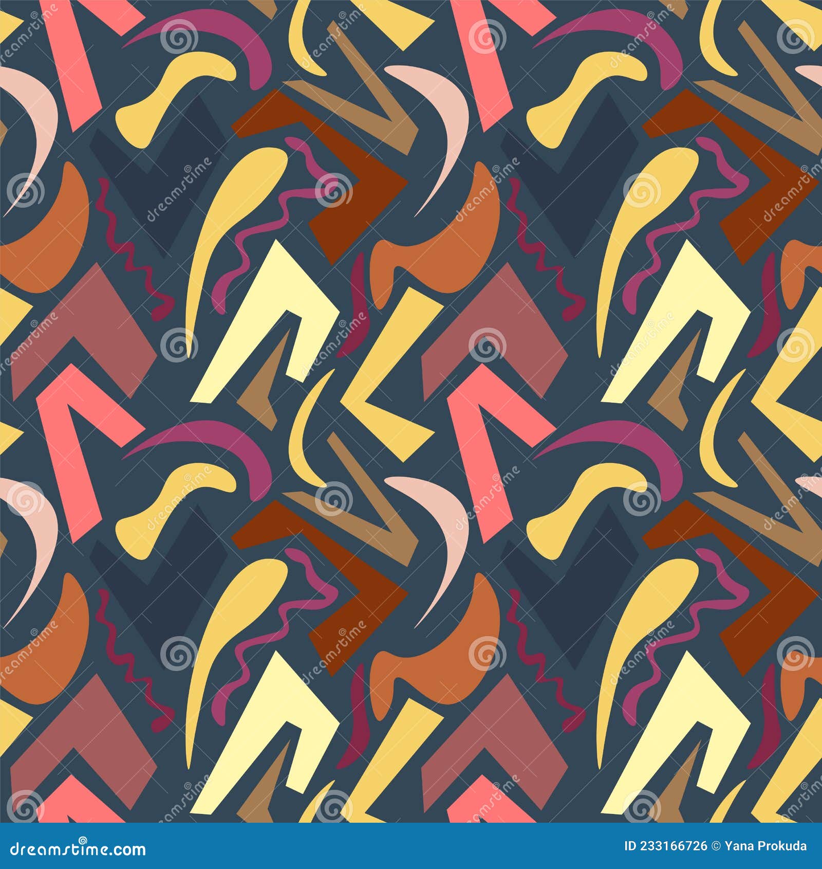 Seamless Abstract Urban Geometric Pattern Stock Vector - Illustration ...