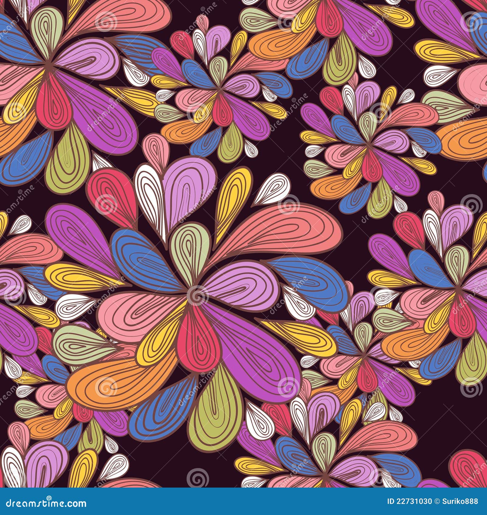 Seamless Abstract Vector Pattern Stock Vector - Illustration of gentle ...