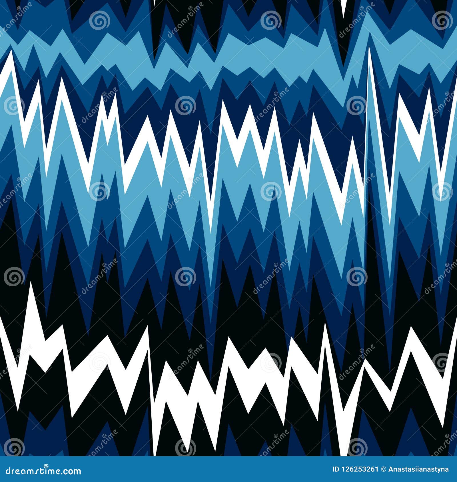 Seamless Abstract Pattern with Zigzag Lines Stock Vector - Illustration ...